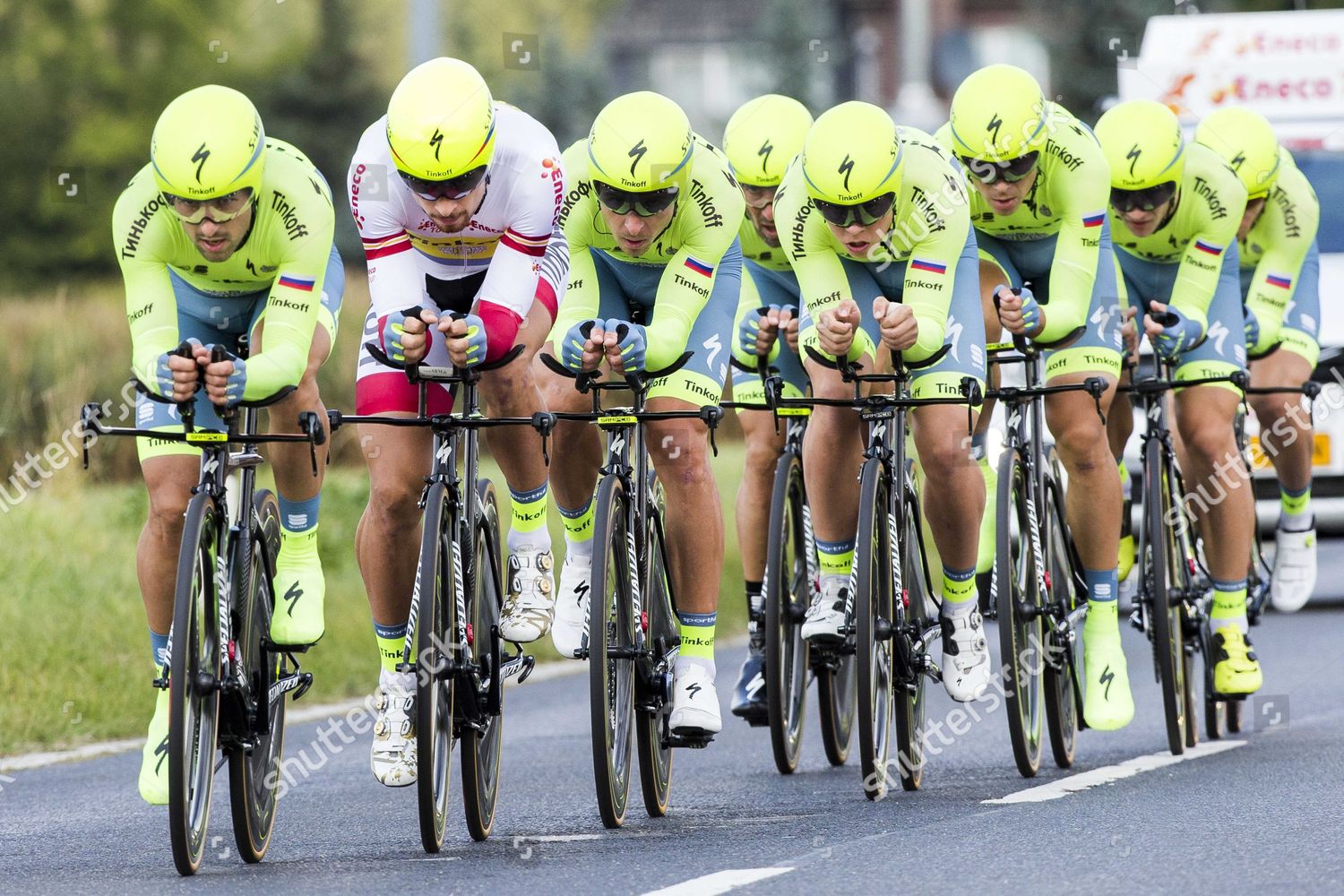 Cycling Team Tinkoff Action During Fifth Editorial Stock Photo - Stock ...