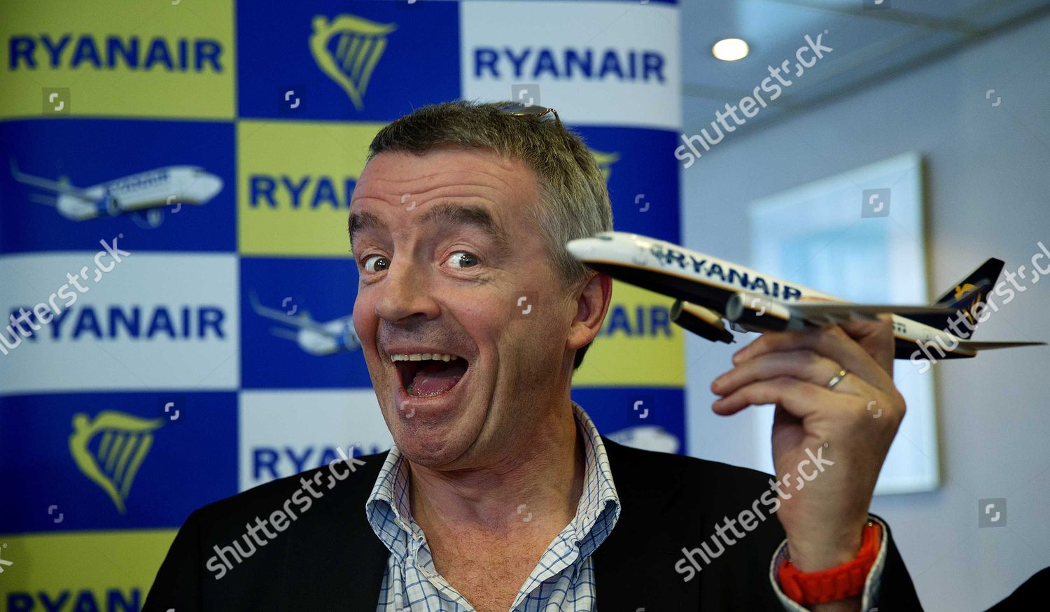 Ryanair Ceo Michael Oleary Poses Photographers Editorial Stock Photo ...