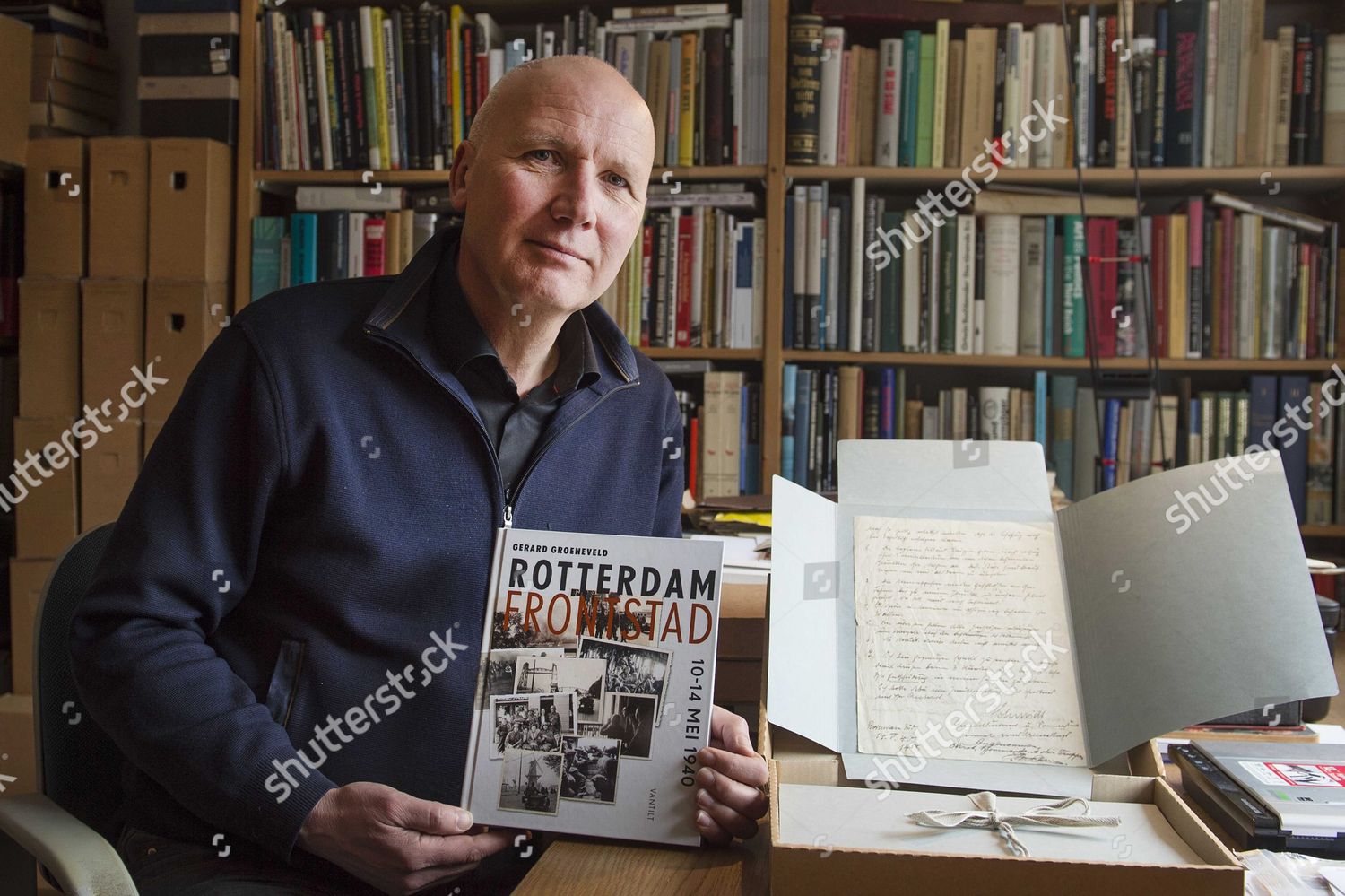 Dutch Research Journalist Gerard Groeneveld Holds Editorial Stock Photo ...