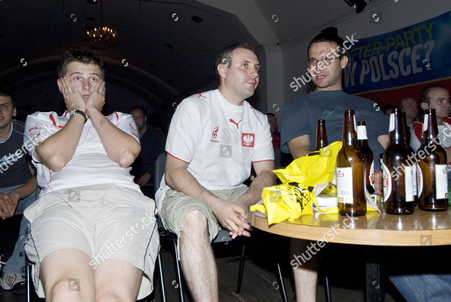 Polish Immigrants Watch Their Polish National Editorial Stock Photo ...