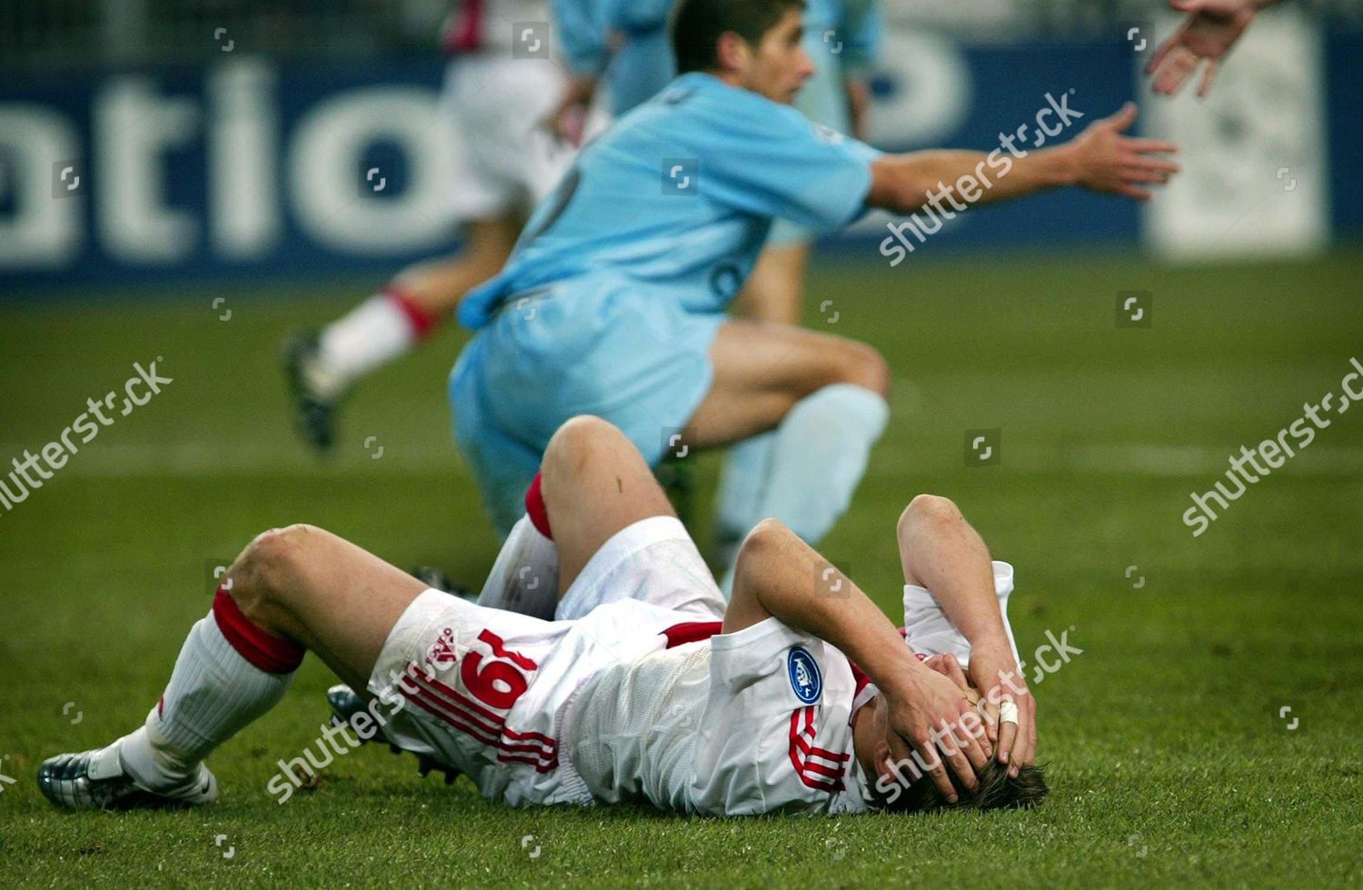 Ajax Player Wesley Sonck Foreground Holds Editorial Stock Photo - Stock ...