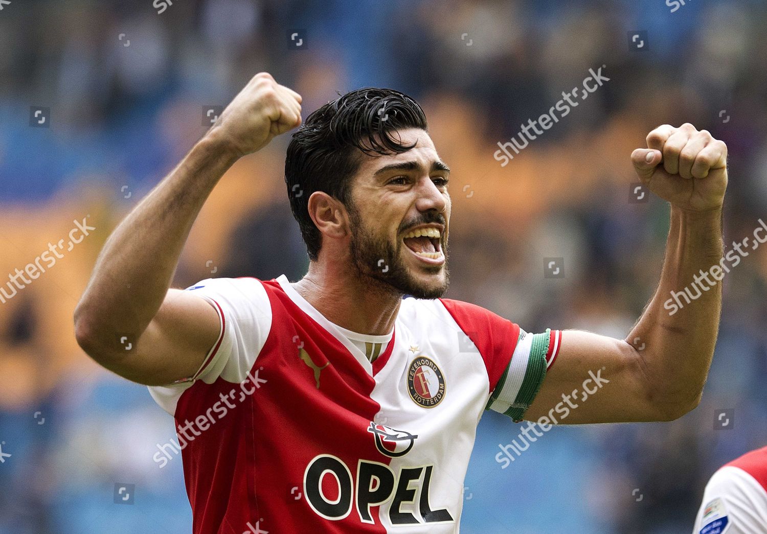 Feyenoord Rotterdam Forward Graziano Pelle Celebrates Editorial Stock ...