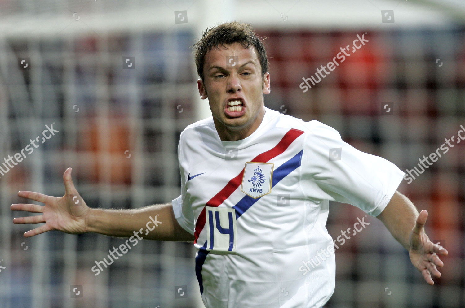 Dutch Player Johnny Heitinga Celebrates After Editorial Stock Photo ...