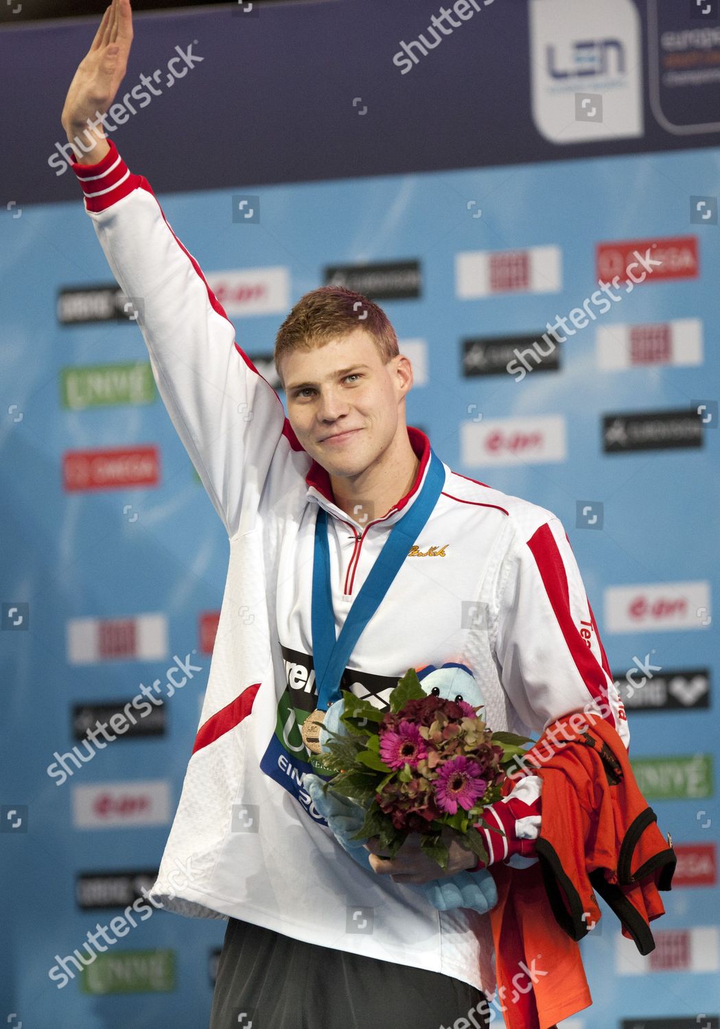 Austrian Swimmer Dinko Jukic Celebrates On Editorial Stock Photo ...