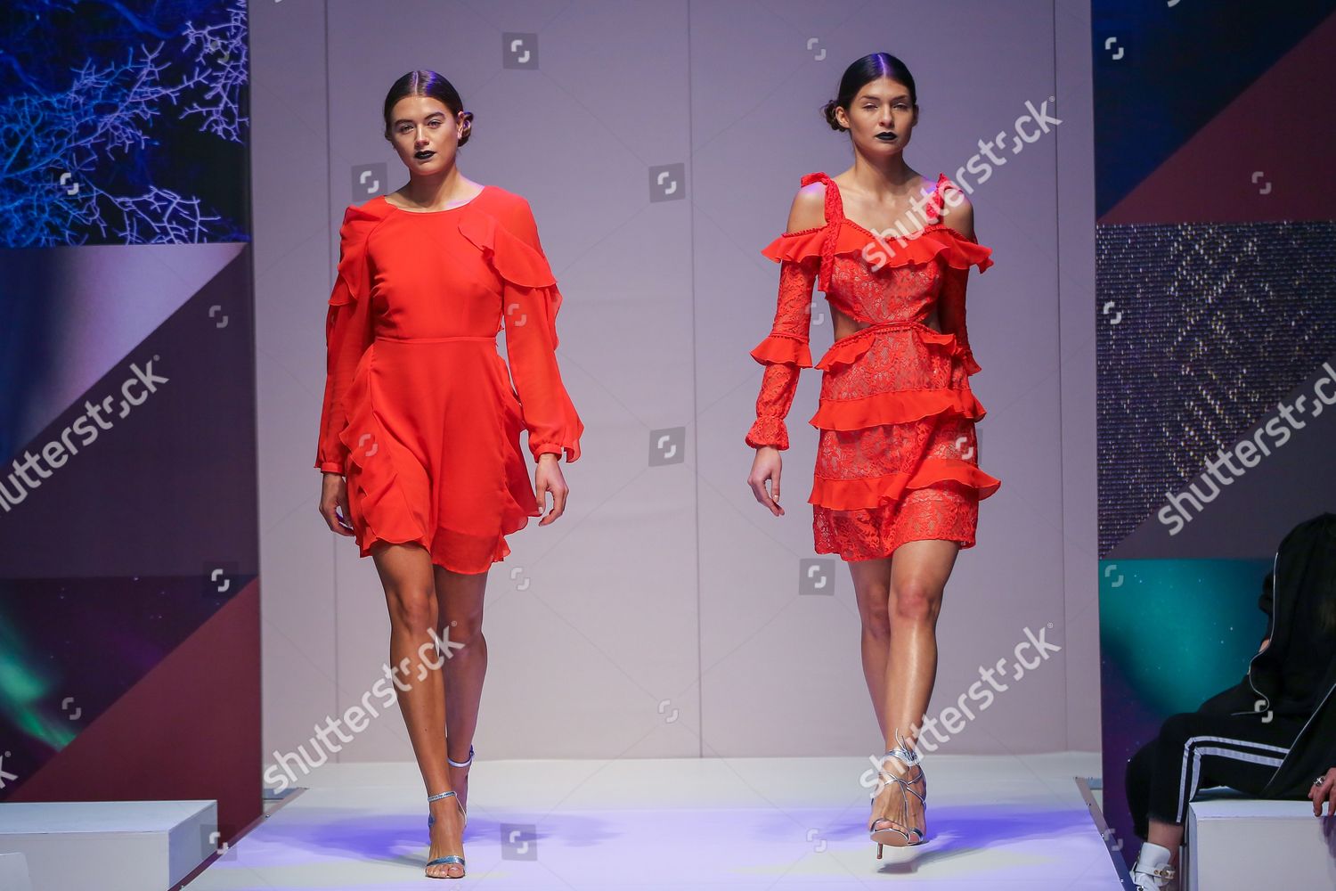 Model On Catwalk On Opening Day Editorial Stock Photo - Stock Image ...