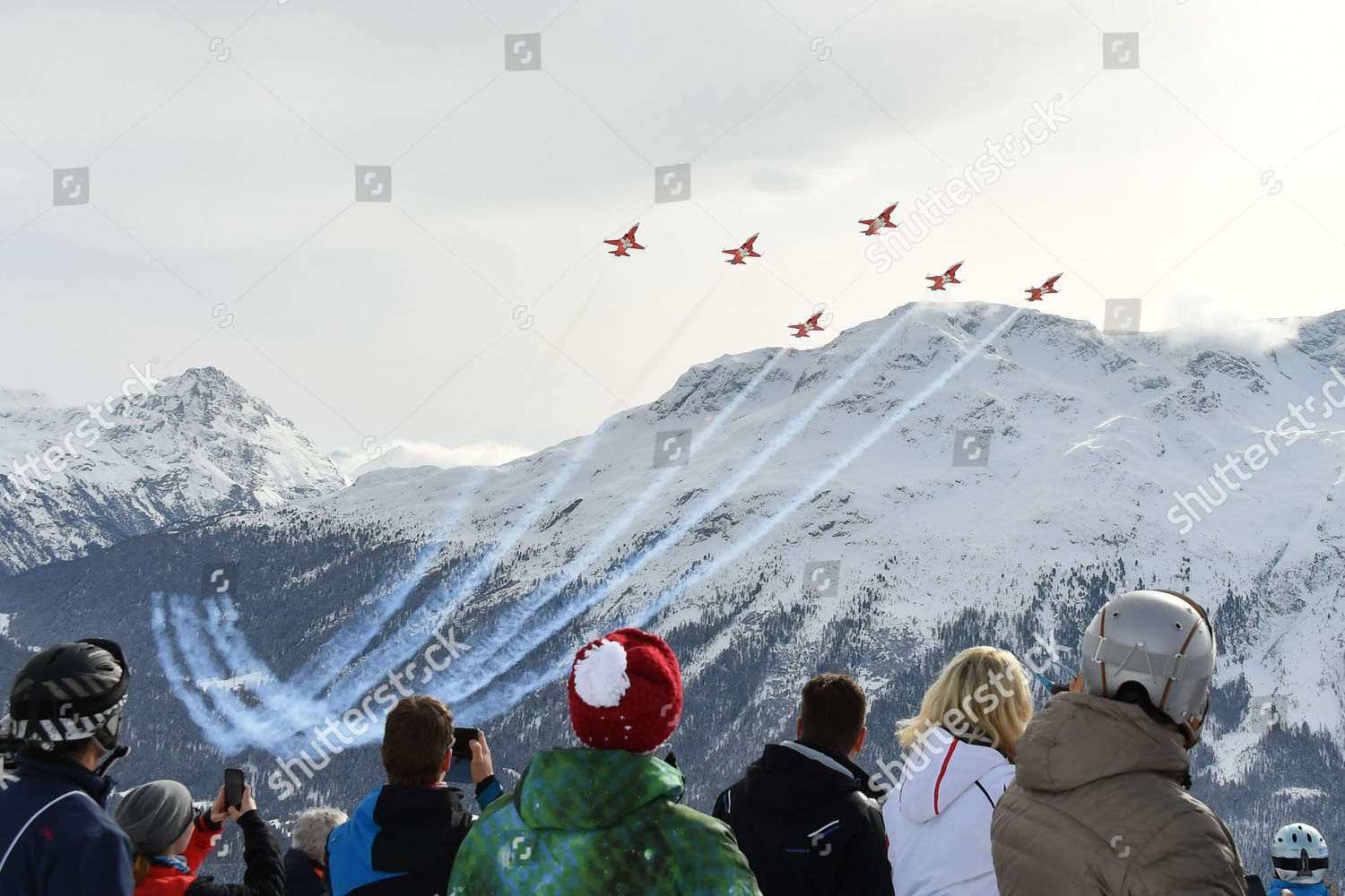 Swiss Air Forces Air Display Team Editorial Stock Photo - Stock Image ...