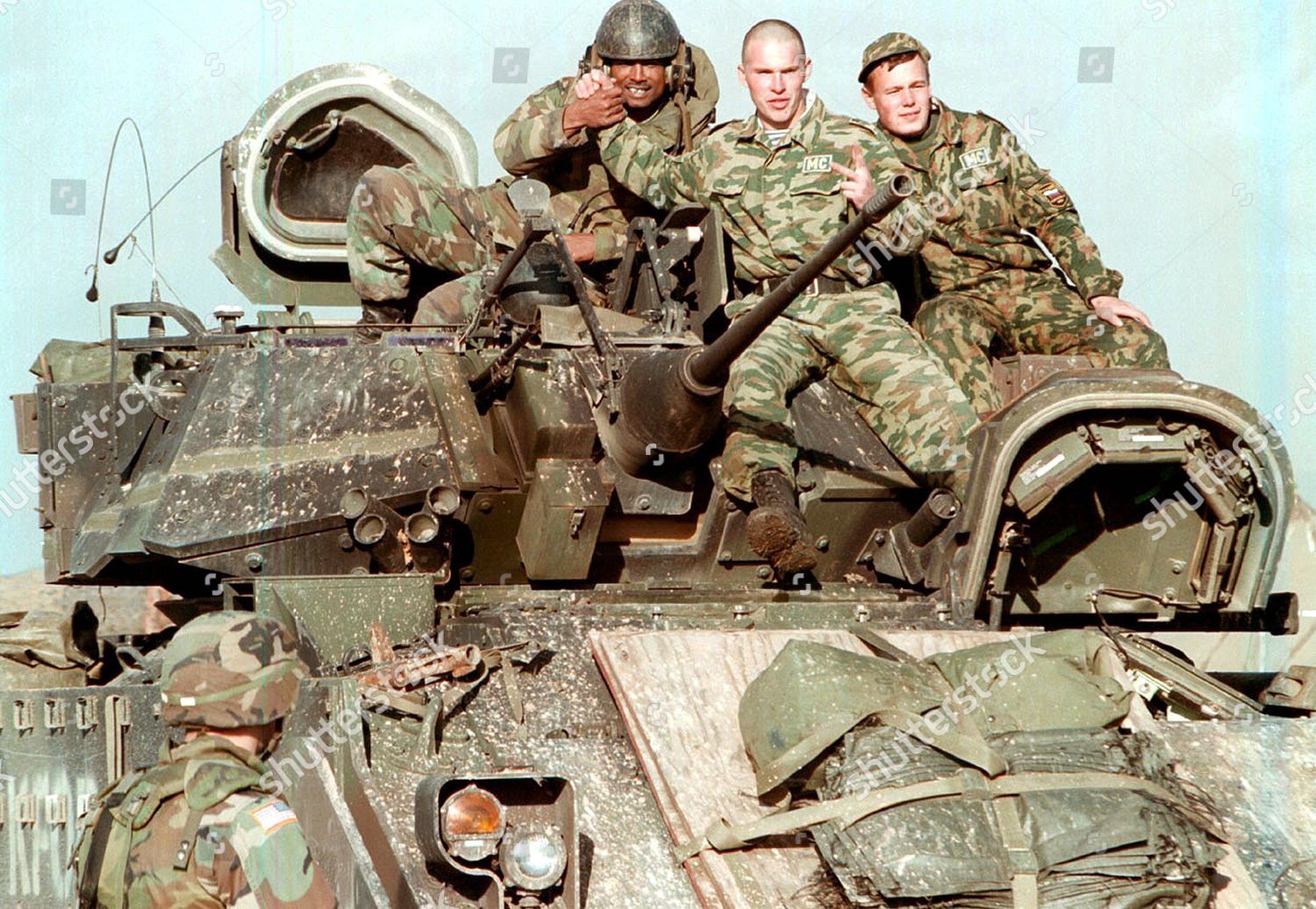 Pristina Kosovo Yugoslavia Us Russian Soldier Editorial Stock Photo ...
