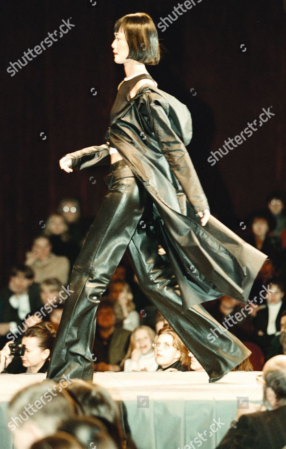 Moscow Russian Federation Model Displays Leather Editorial Stock Photo ...