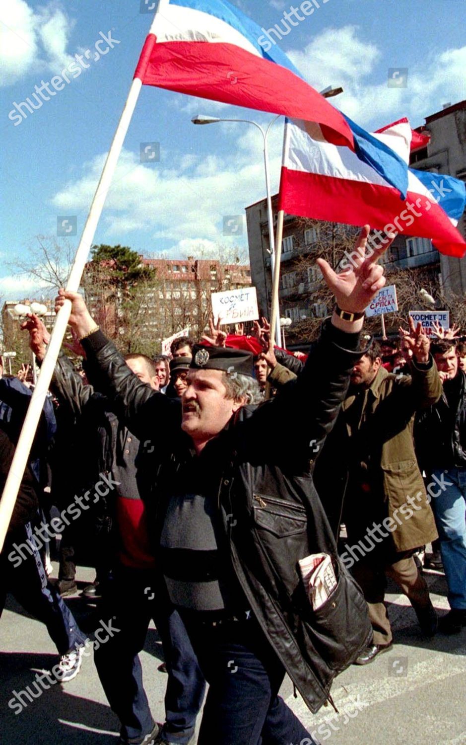 Djakovica Kosovo Yugoslavia Serbian Man Flashes Editorial Stock Photo ...