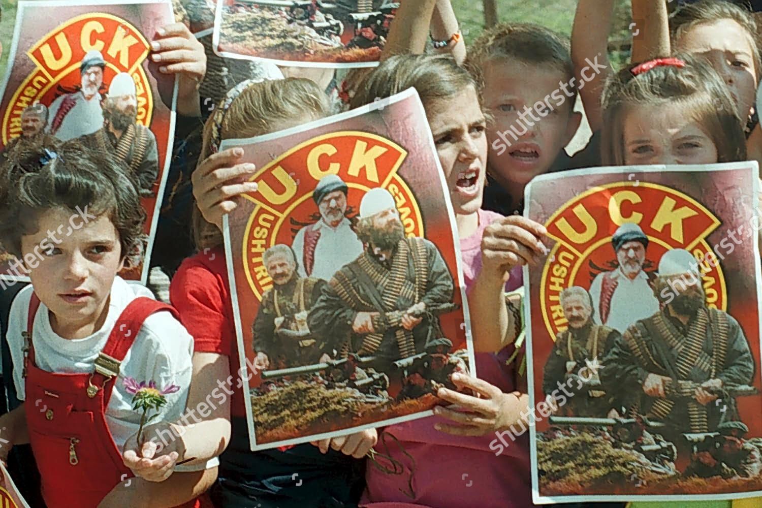 Podujevo Kosovo Yugoslavia Ethnic Albanian Children Editorial Stock ...