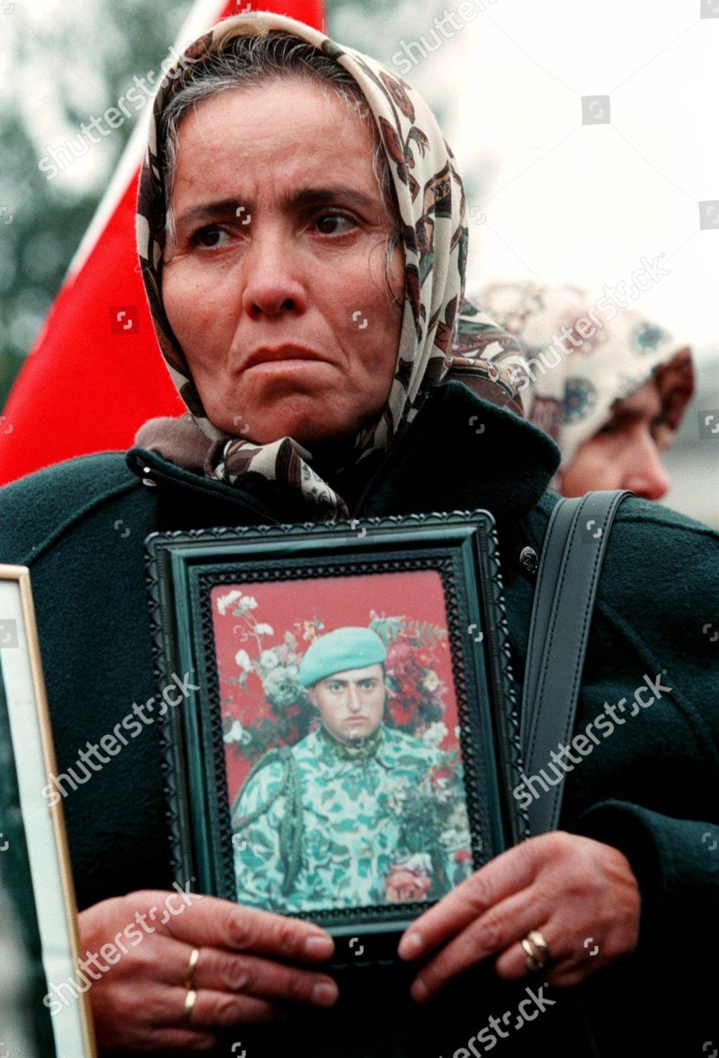 Istanbul Turkey Turkish Mother Holds Portrait Editorial Stock Photo ...