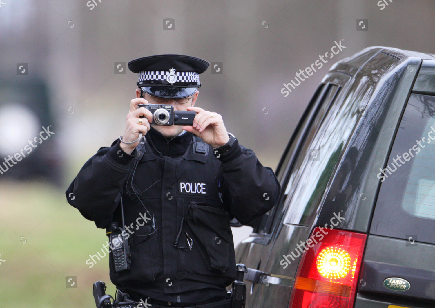 Norfolk Police Officers Take Pictures Photographers Editorial Stock ...