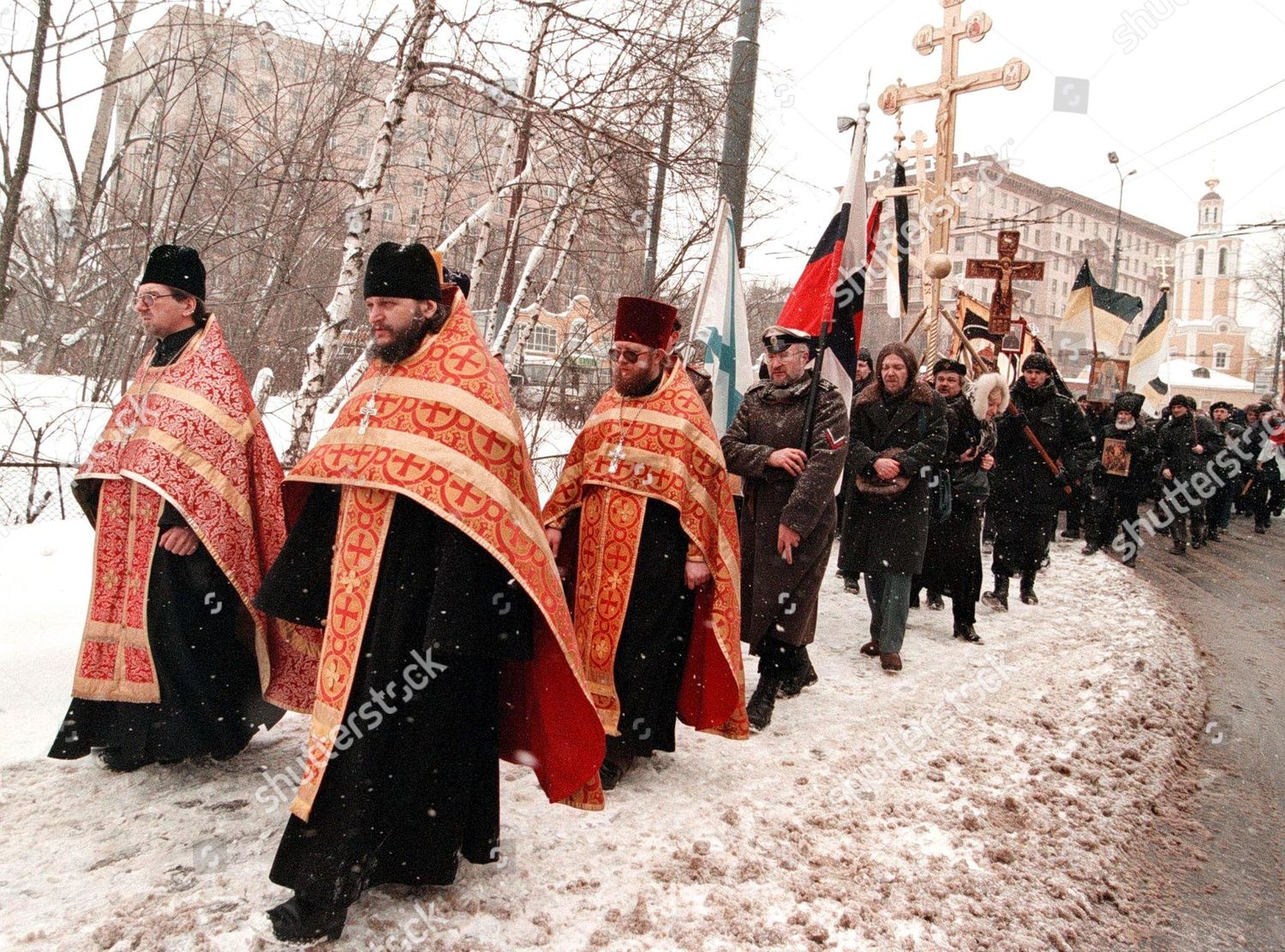 Moscow Russian Federation Russian Orthodox Priests Editorial Stock ...