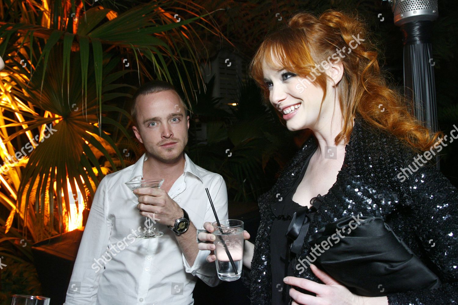 Aaron Paul Christina Hendricks Editorial Stock Photo - Stock Image ...