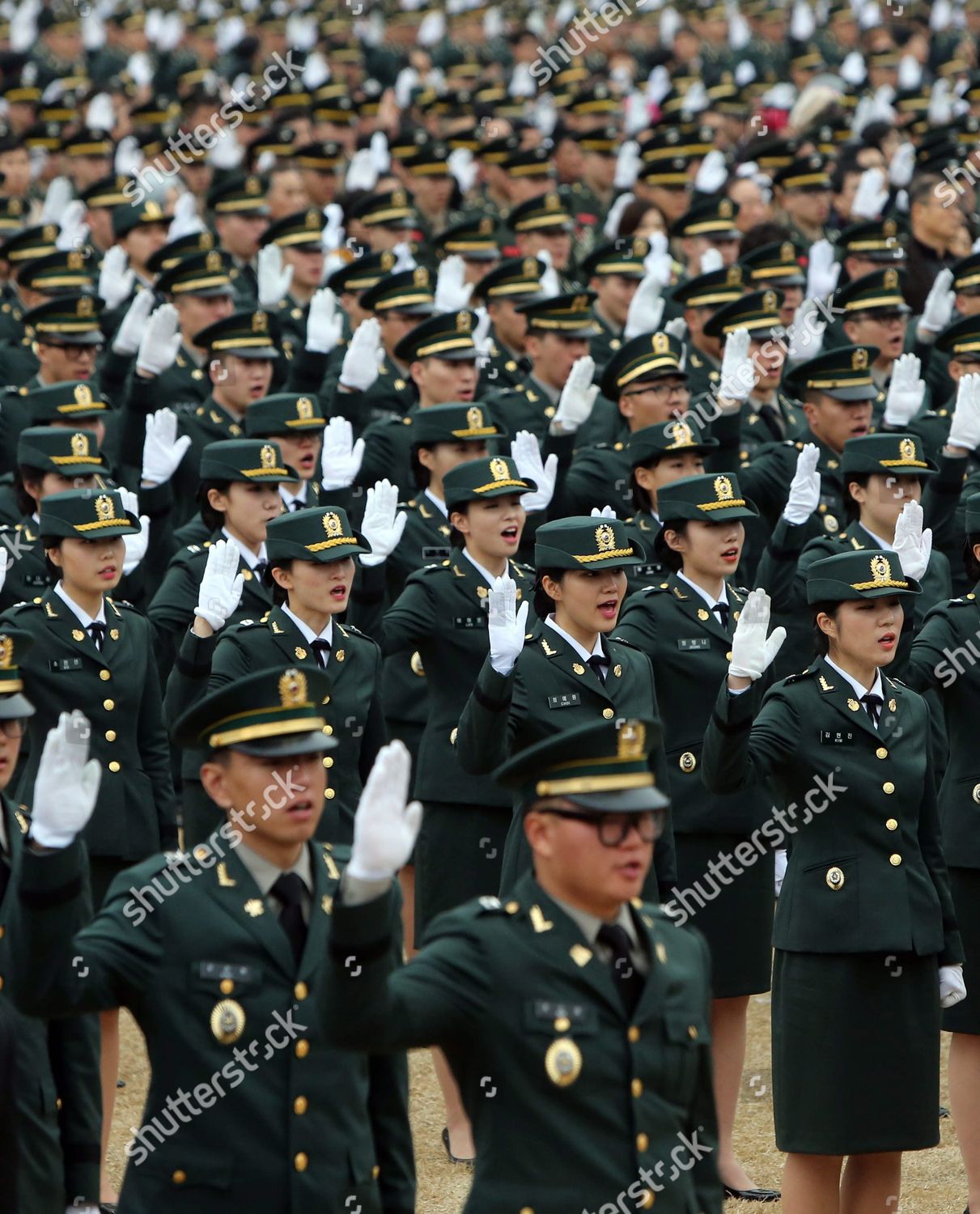 Newly Commissioned Military Officers Swear Oath Editorial Stock Photo ...