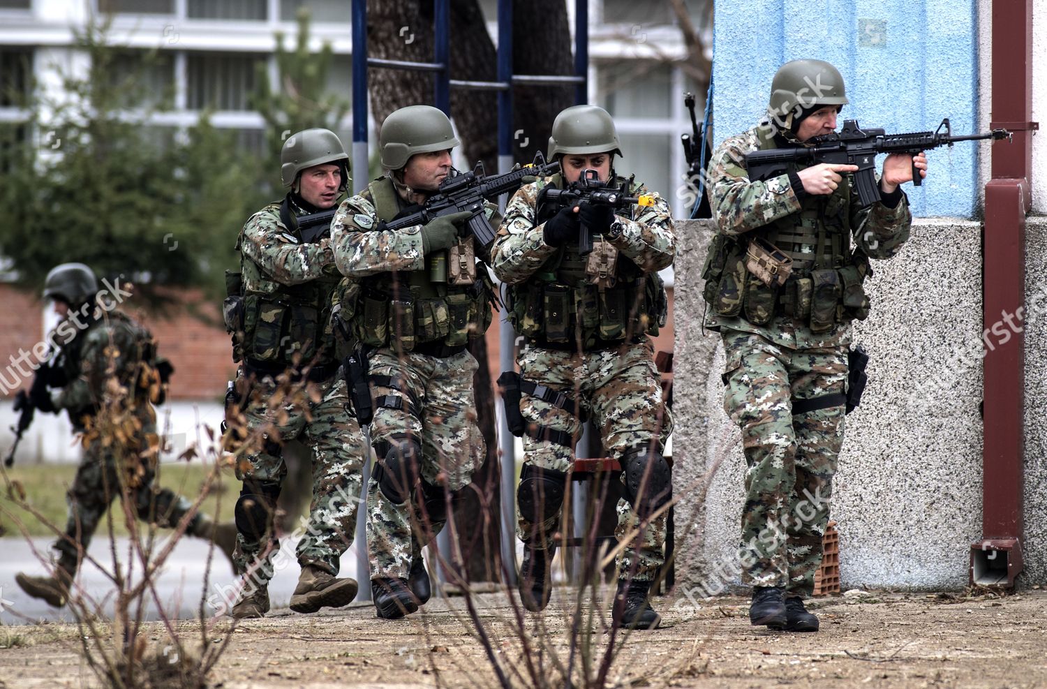Members Macedonian Special Police Army Forces Editorial Stock Photo ...