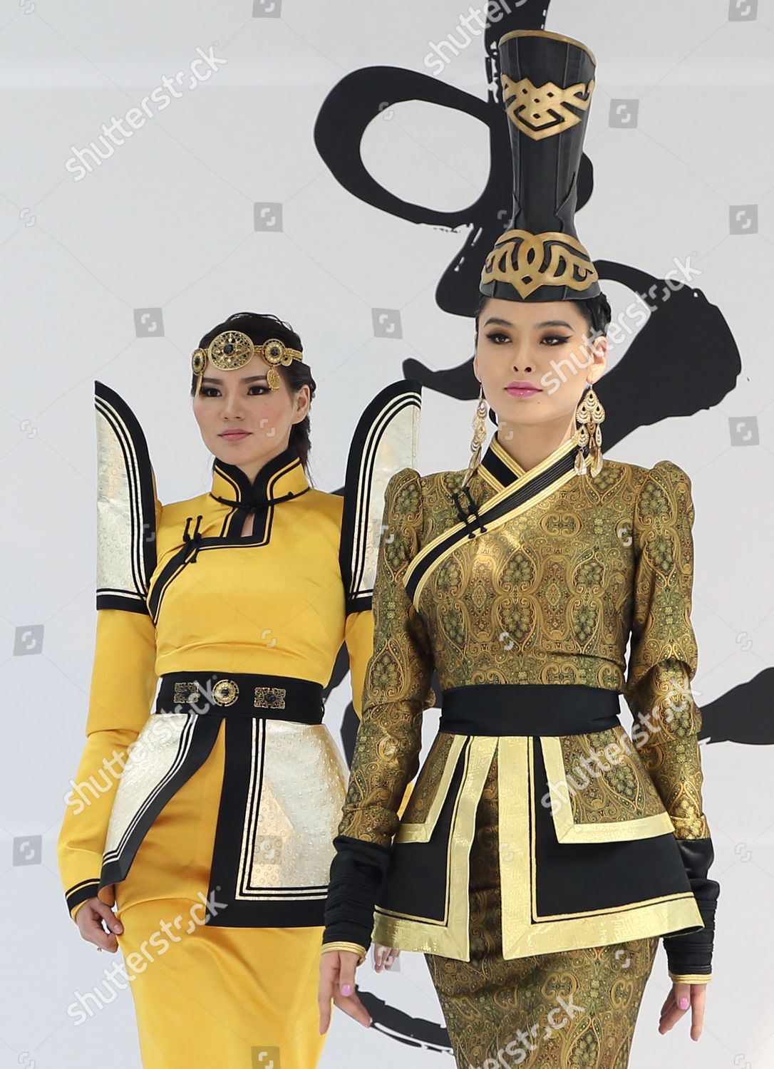 Mongolian Models Perform During Fashion Show Editorial Stock Photo ...