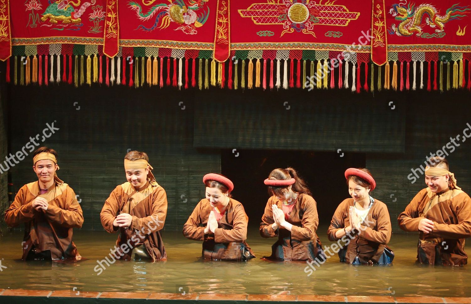 Performers Bow During Water Puppet Show Editorial Stock Photo - Stock ...