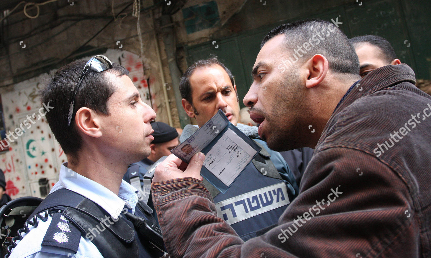 Man Angry Police Officers Entrance Central Editorial Stock Photo ...