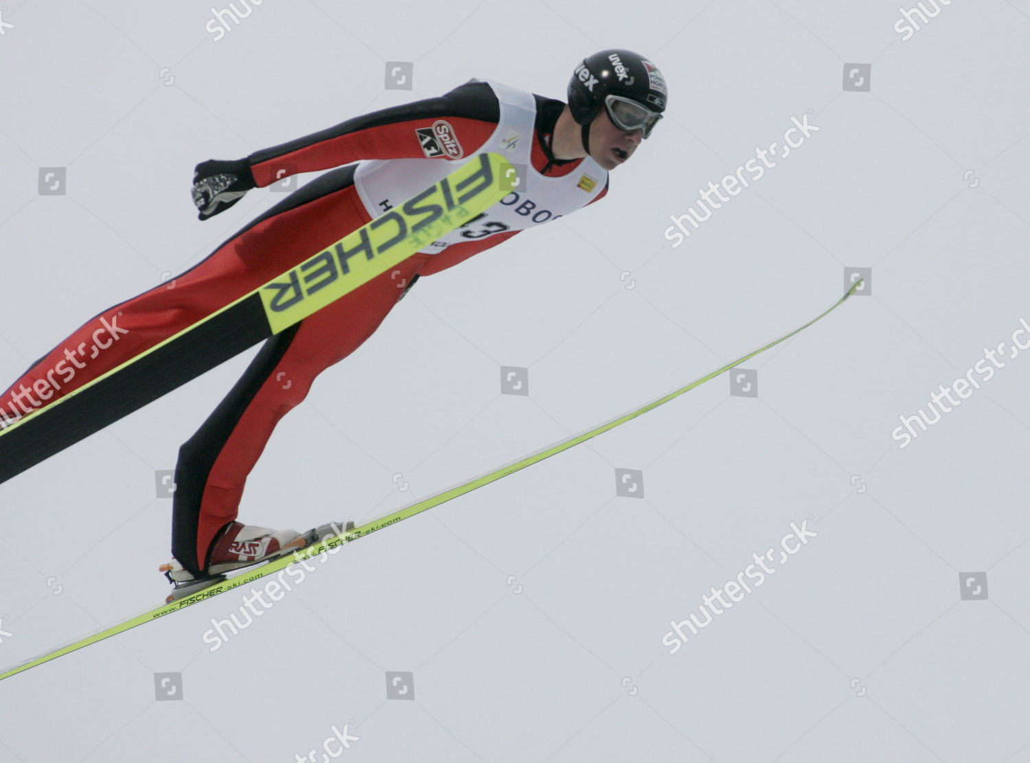 Austrian Bernhard Grauber Airborne During His Editorial Stock Photo ...