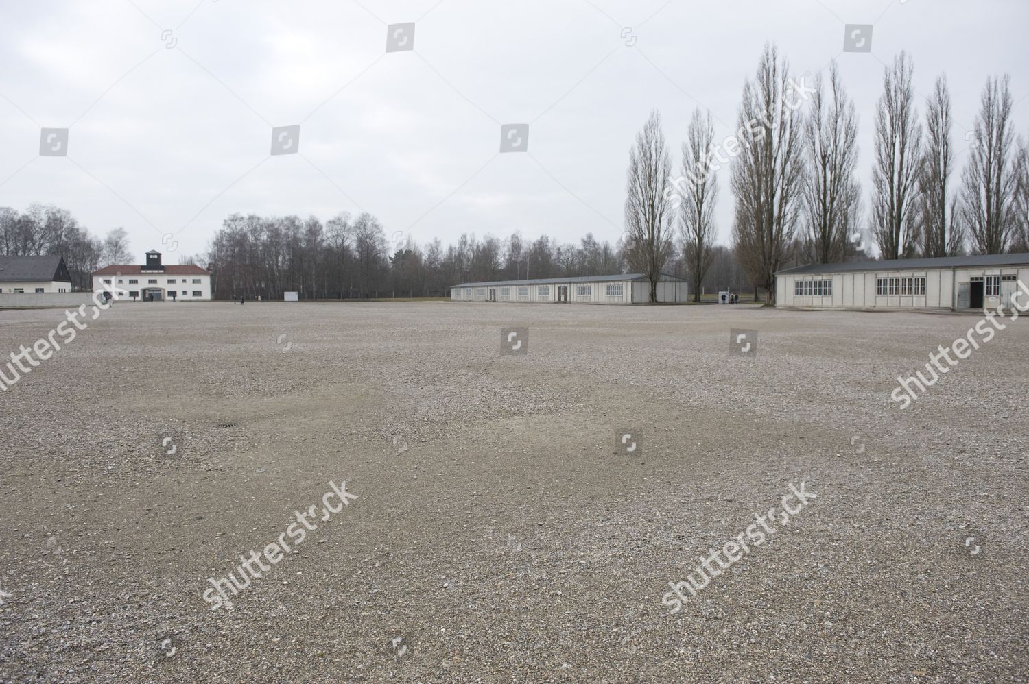 Empty Parade Camp Ground Where Prisoners Editorial Stock Photo - Stock ...