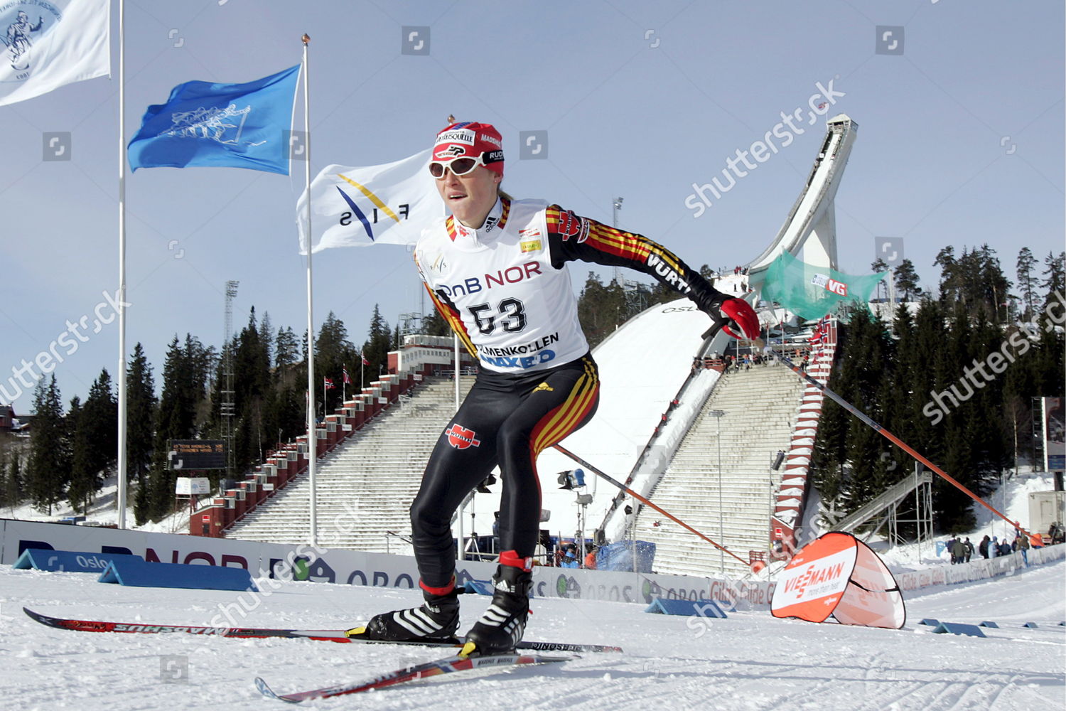 German Skier Evi Stehle Sachenbacher Came Editorial Stock Photo - Stock ...