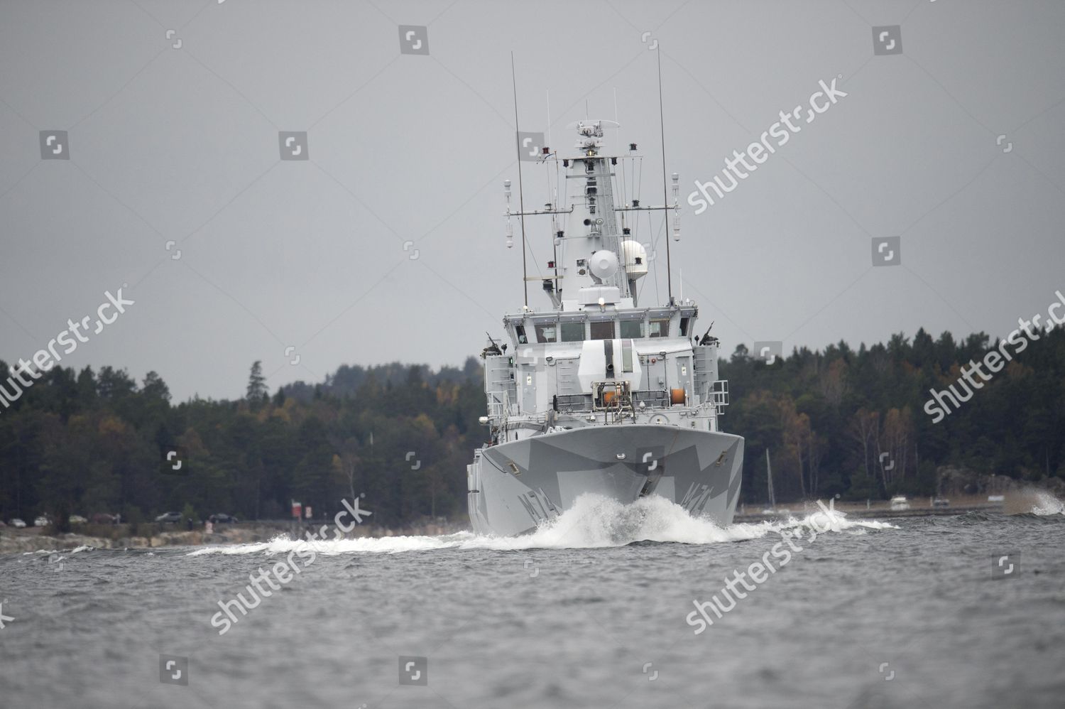Swedish Minesweeper Hms Kullen Engaged Military Editorial Stock Photo ...