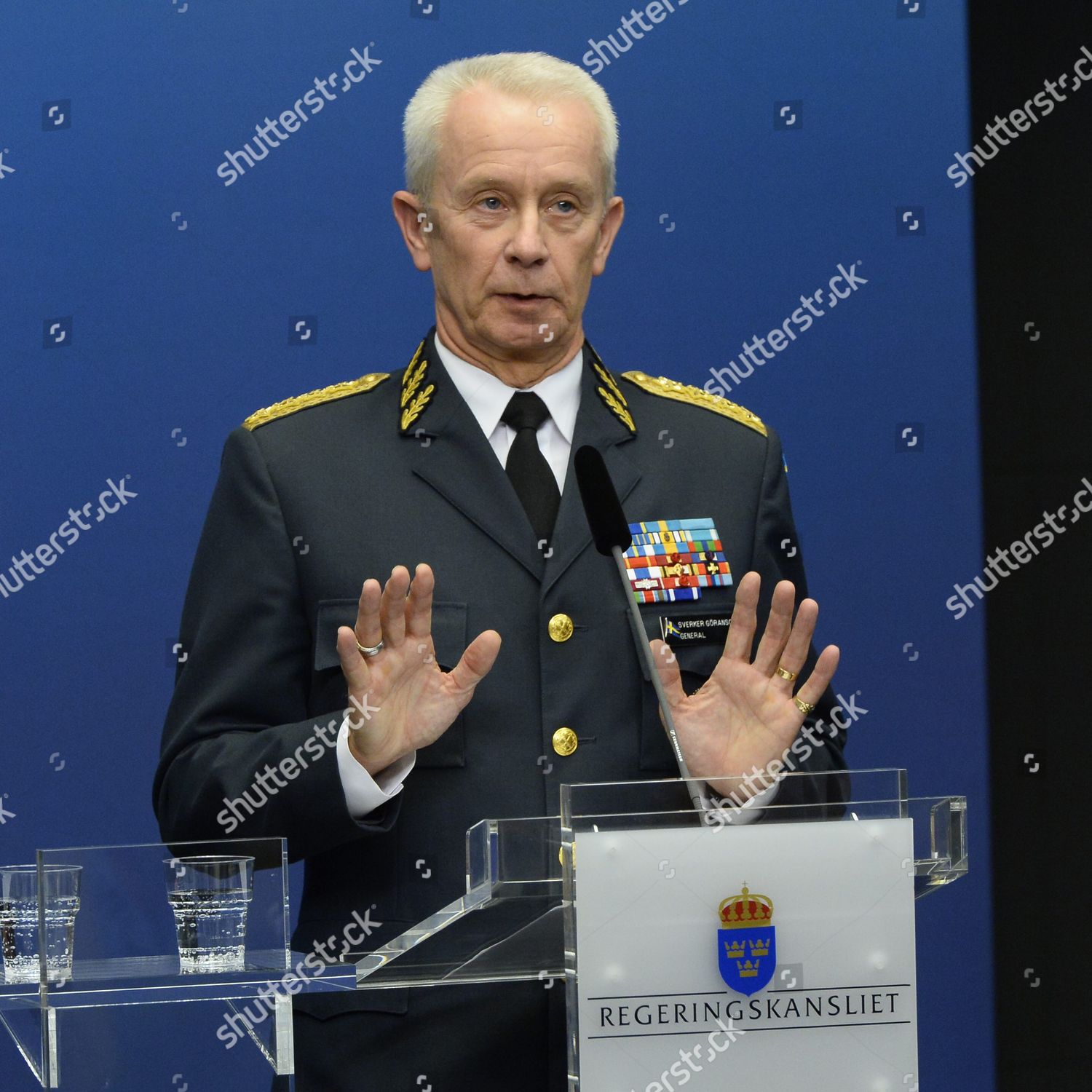 Supreme Commander Swedish Armed Forces Sverker Editorial Stock Photo ...