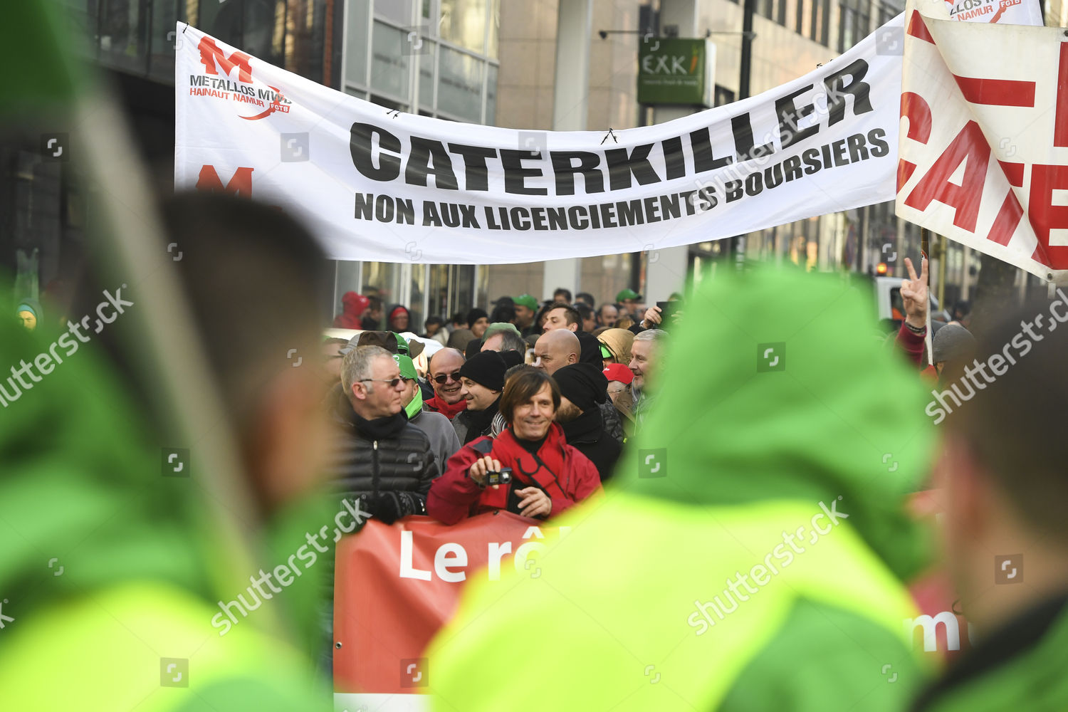 Caterpillar Workers Protesting Editorial Stock Photo - Stock Image ...