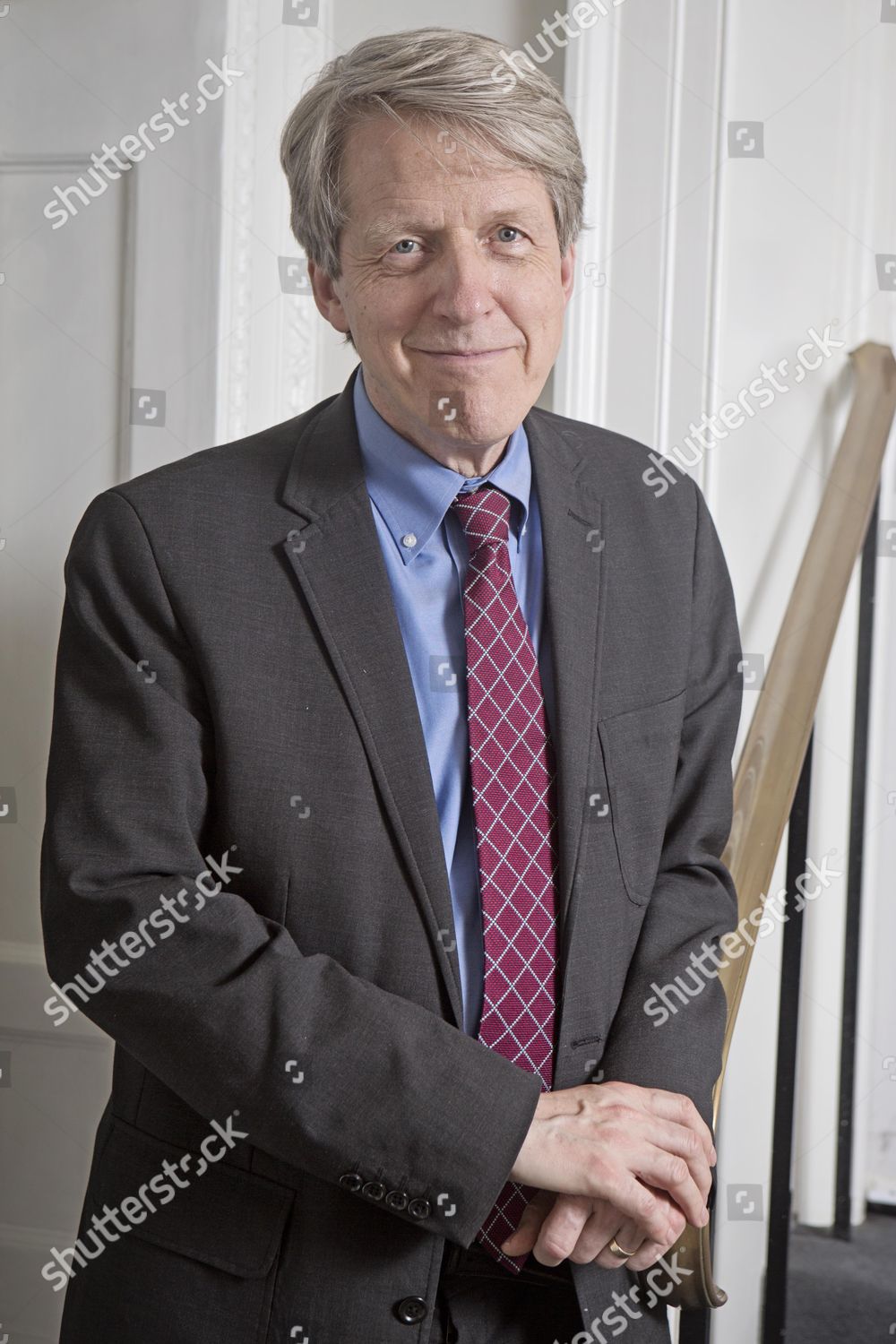 Author Robert Shiller Alex Brummer Interview Editorial Stock Photo ...