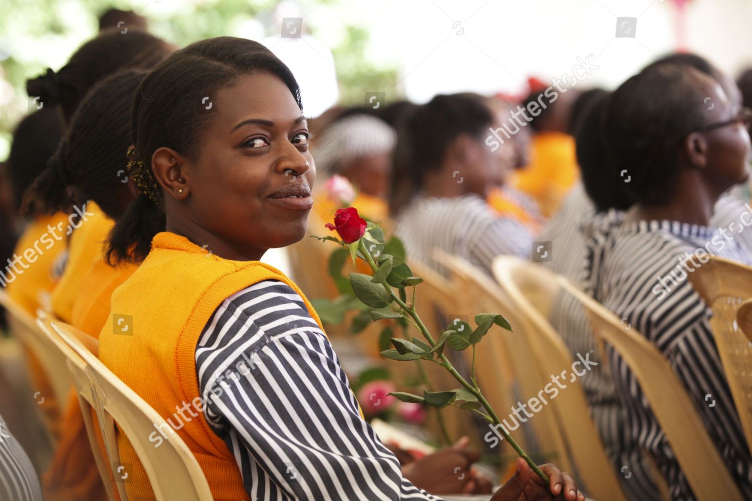 Kenyan Female Inmate Poses Rose Flower Editorial Stock Photo - Stock ...