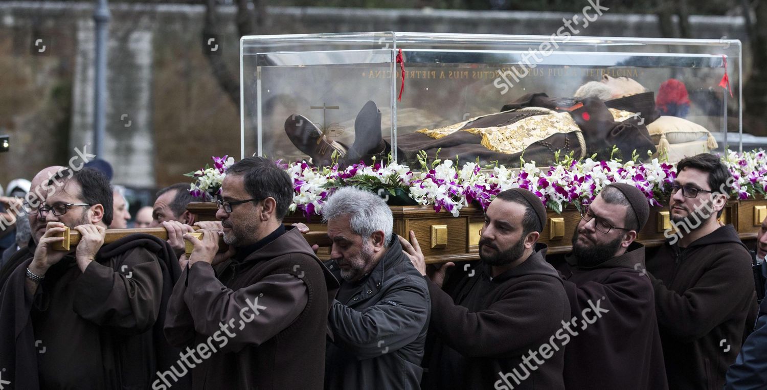 Remains San Pio Better Known Padre Editorial Stock Photo - Stock Image ...