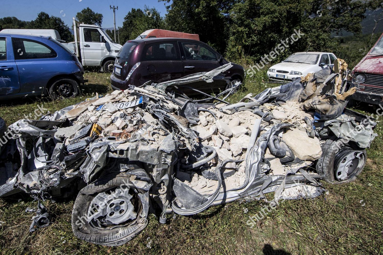 Wrecks Cars Destroyed By 24 August Editorial Stock Photo - Stock Image ...