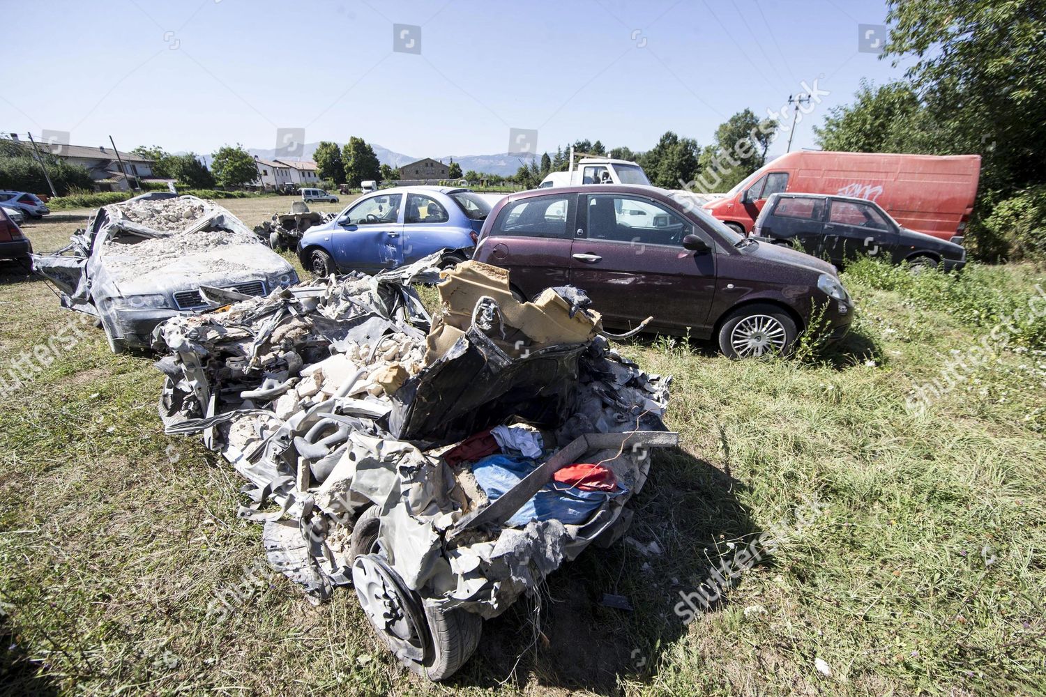 Wrecks Cars Destroyed By 24 August Editorial Stock Photo - Stock Image ...