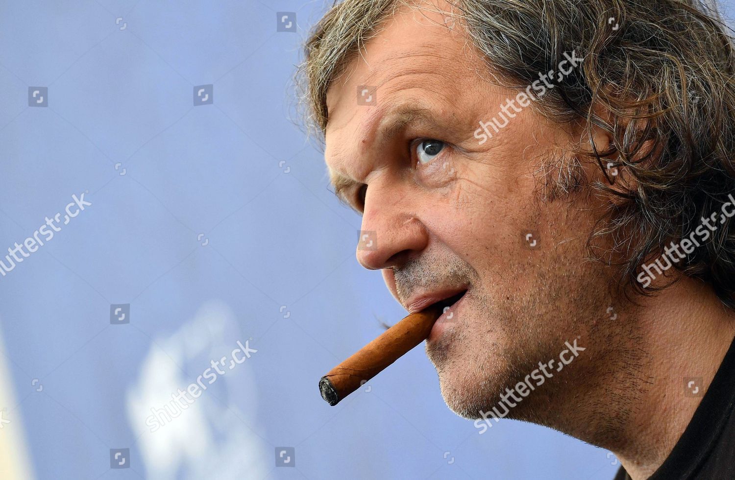 Serbian Director Emir Kusturica Poses During Editorial Stock Photo ...