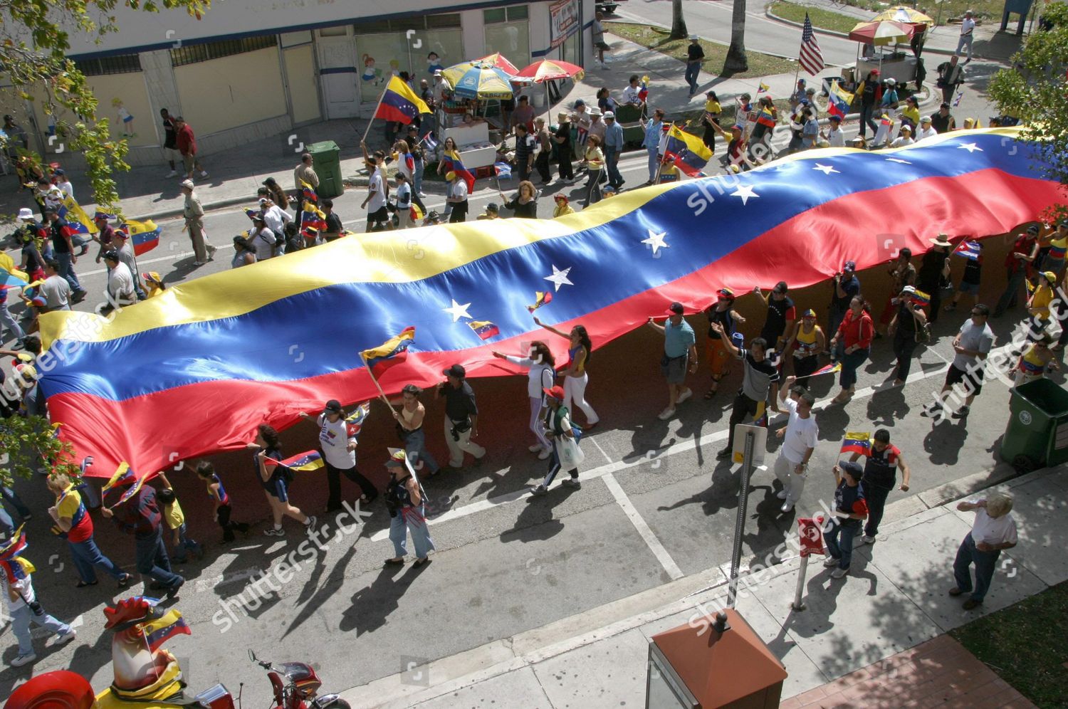 Enormous Venezuelan Flag Helding By Thousands Editorial Stock Photo ...
