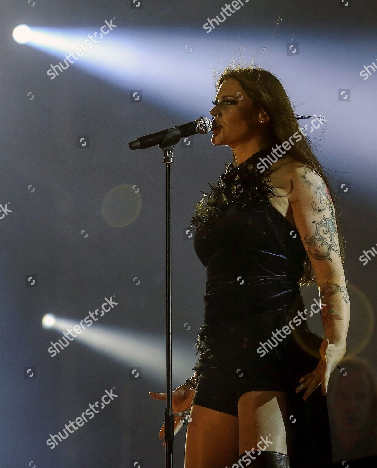 Dutch Singersongwriter Floor Jansen Finnish Symphonic Editorial Stock ...