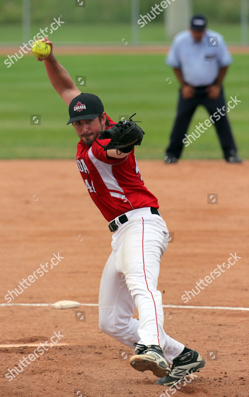 Pitcher Sean Cleary Canada Action During Editorial Stock Photo - Stock ...
