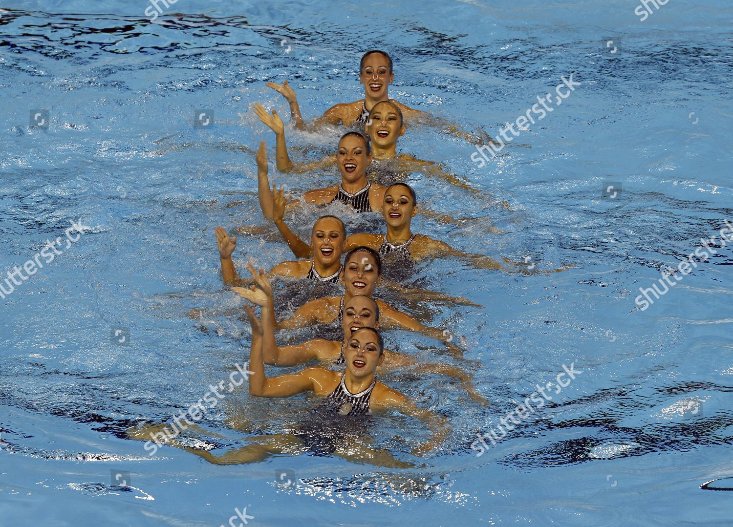 Usas Synchronized Swimming Team During Training Editorial Stock Photo ...
