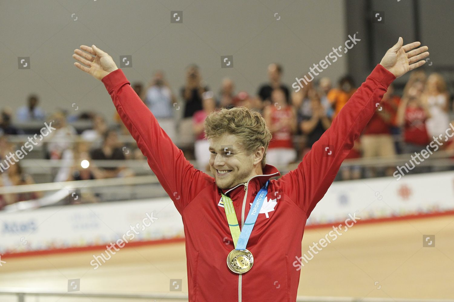 Hugo Barrette Canada Celebrates Winning Gold Editorial Stock Photo ...