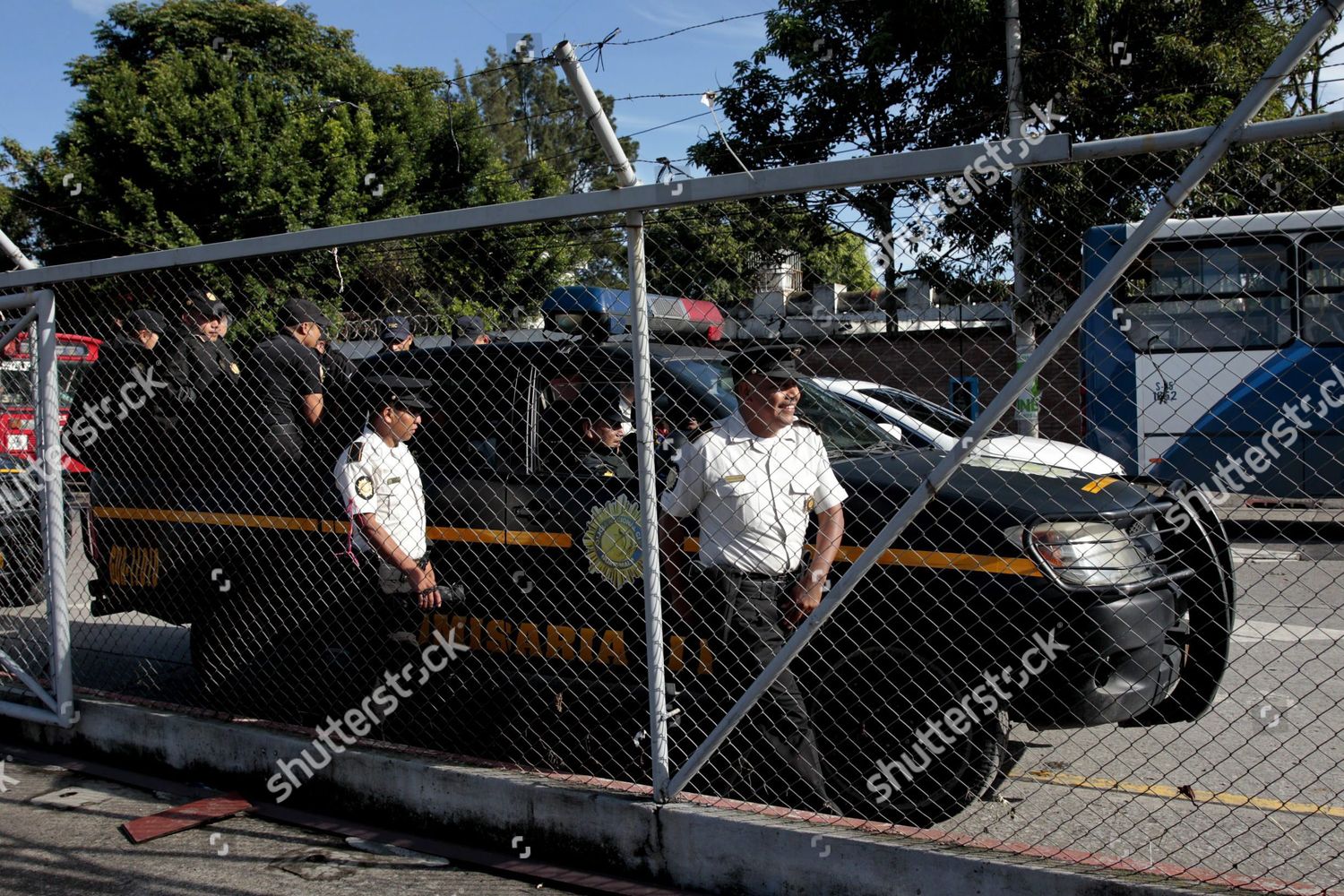 Guatemalan Civil National Police Guard Entrance Editorial Stock Photo ...