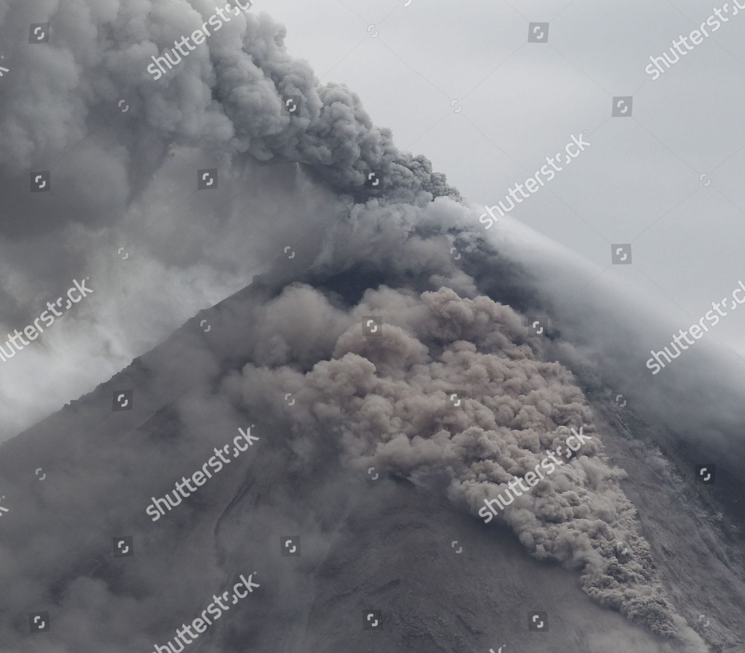 Large Ash Cloud Seen After Eruption Editorial Stock Photo - Stock Image ...