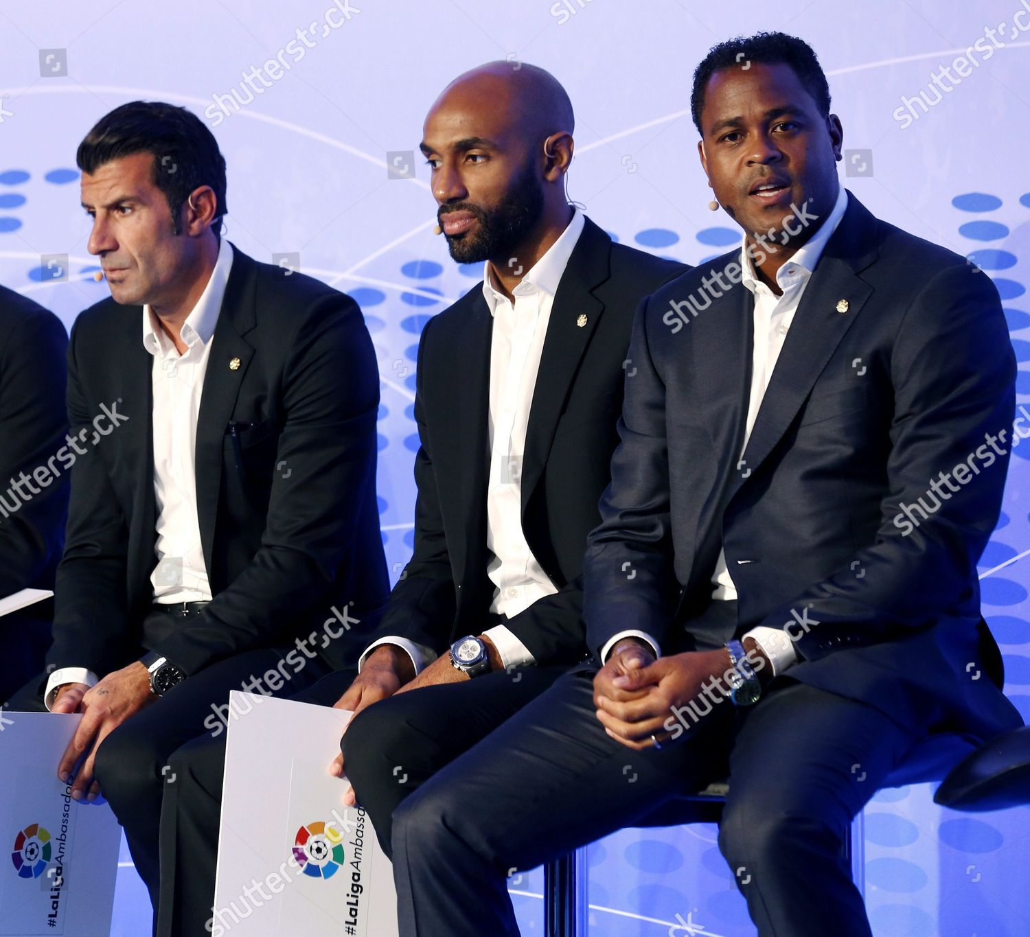 Former Soccer Players Left Right Luis Editorial Stock Photo - Stock ...
