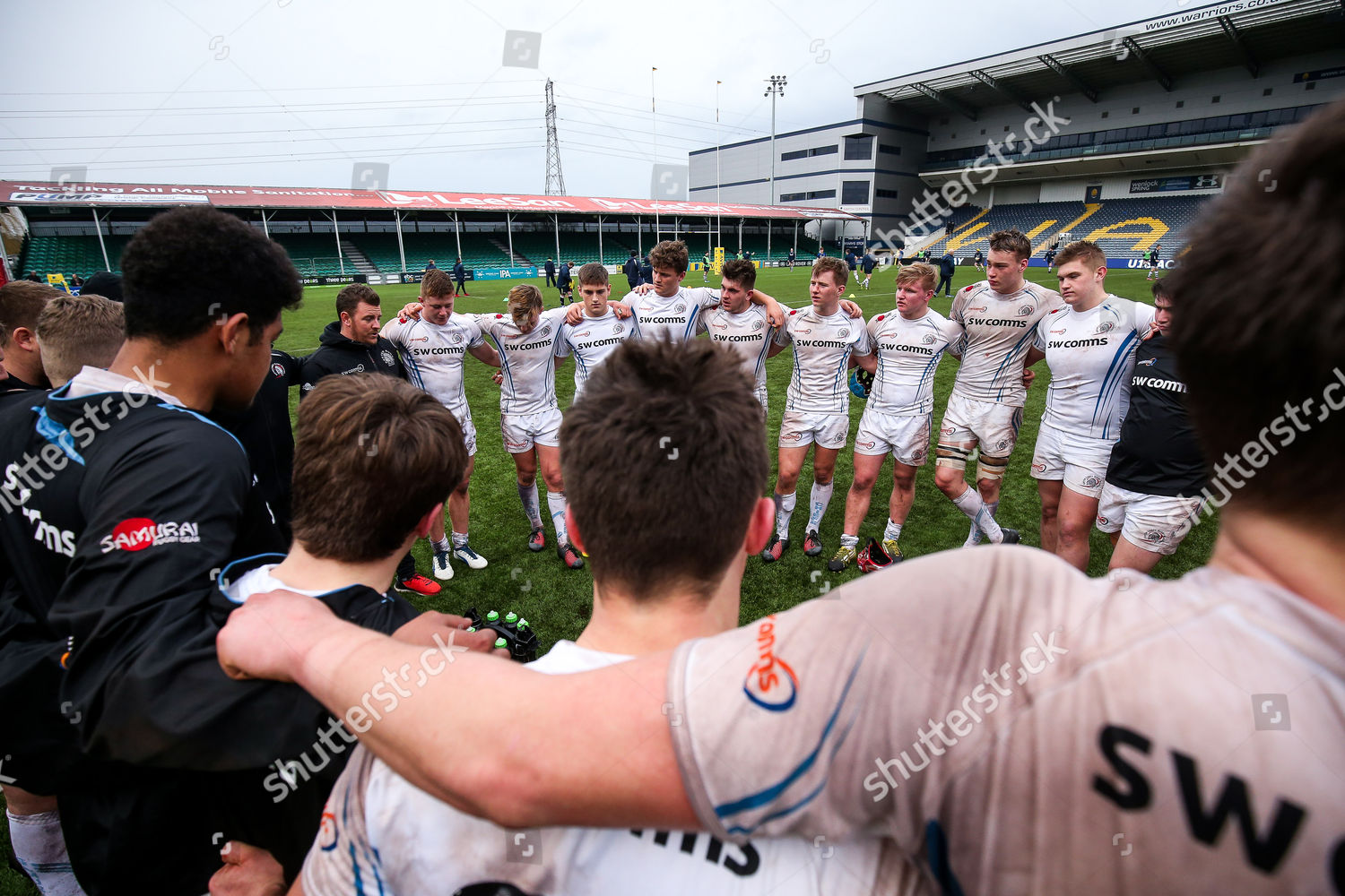 Exeter Chiefs U18 Huddle After Securing Editorial Stock Photo - Stock ...