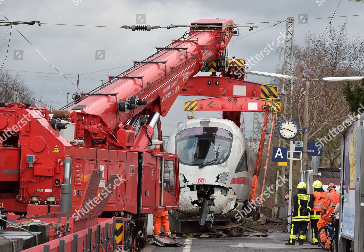 Damaged Intercity Express Ice Train German Editorial Stock Photo ...