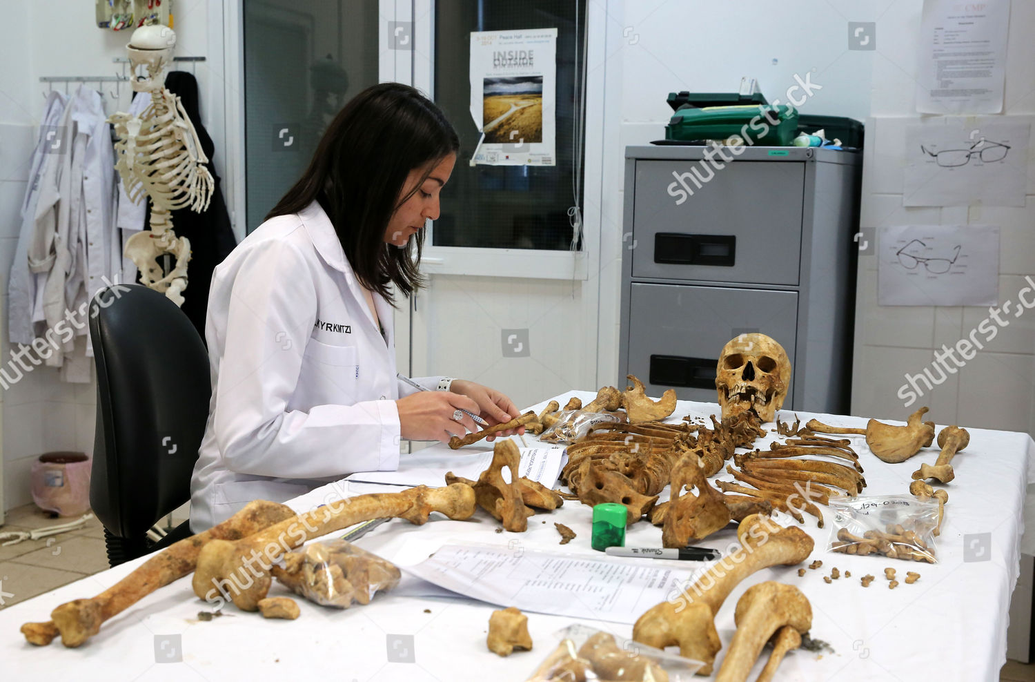 Forensic Scientist Examines Human Remains Forensics Editorial Stock ...