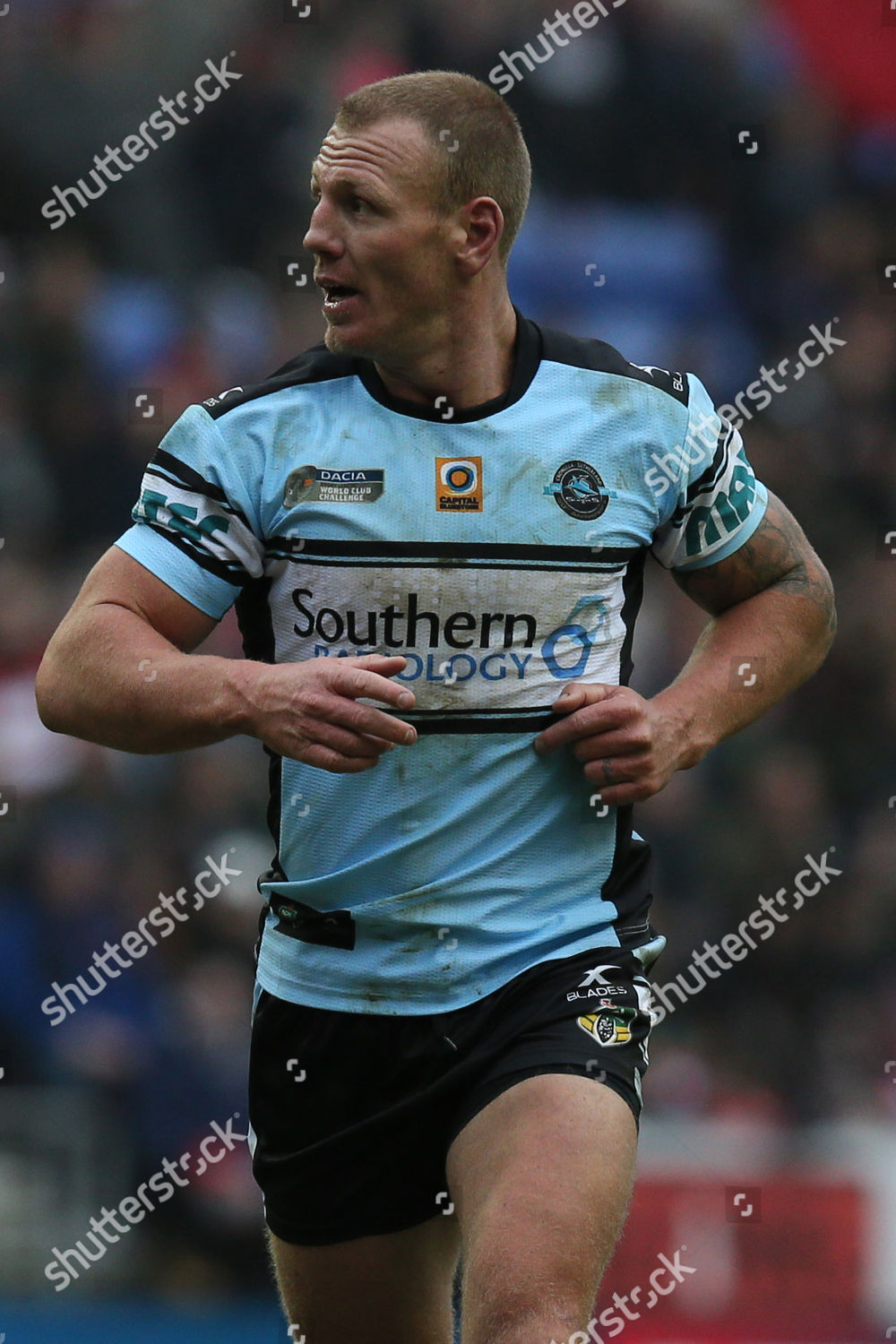 Luke Lewis Cronulla Sharks During Dacia Editorial Stock Photo - Stock ...