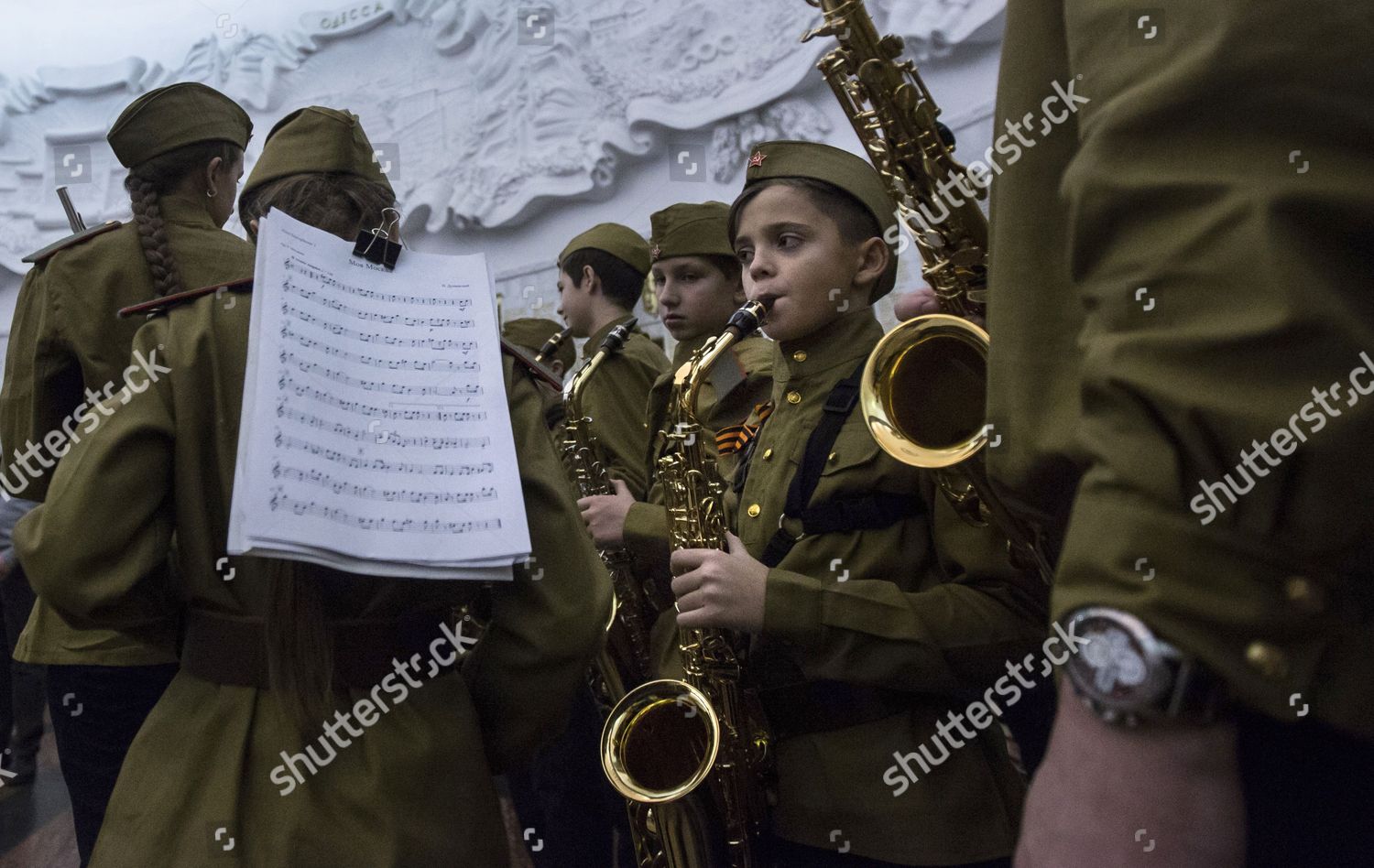 Young Brass Band Musicians Dressed Military Editorial Stock Photo ...
