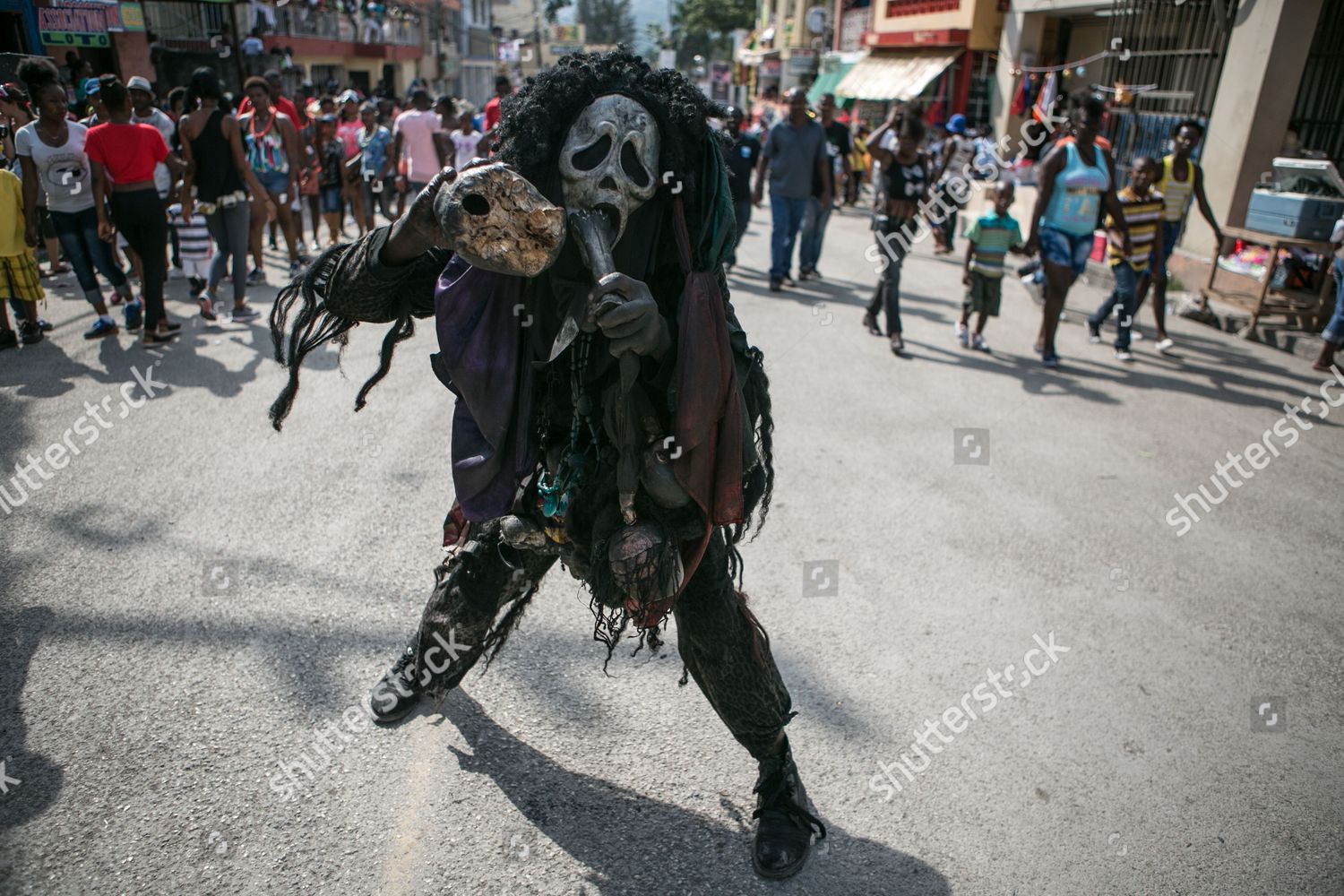 Haitian Dressed Costume Takes Part Haitian Editorial Stock Photo ...