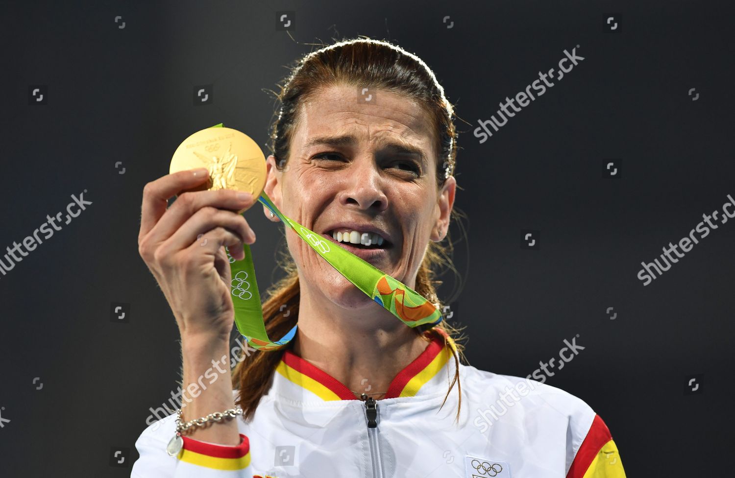 Ruth Beitia Spain Poses Her Gold Editorial Stock Photo - Stock Image ...
